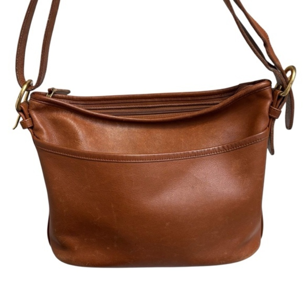 Coach Vintage British Tan Leather Worth Bag 4143 - Gem
